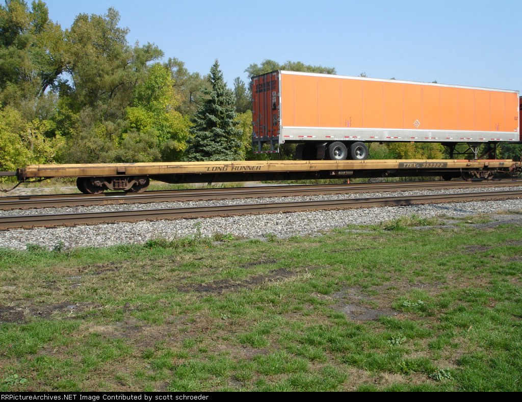 TTEX Flatcar 353322 w/SNLZ Trailer EB